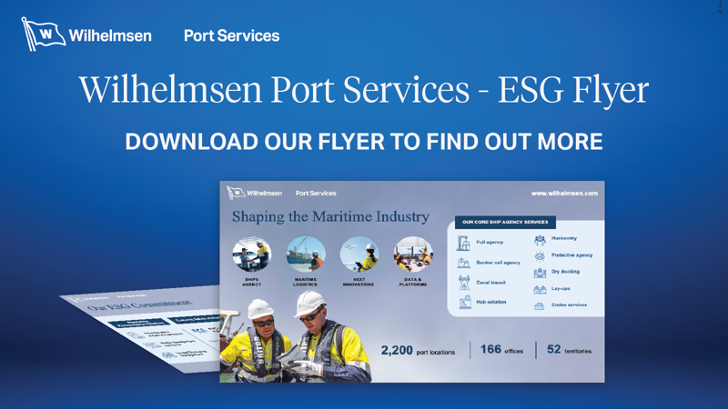 Wilhelmsen Port Services ESG Flyer