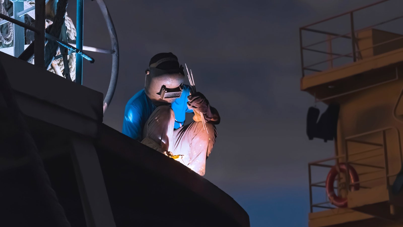 Best practices for shipboard welding