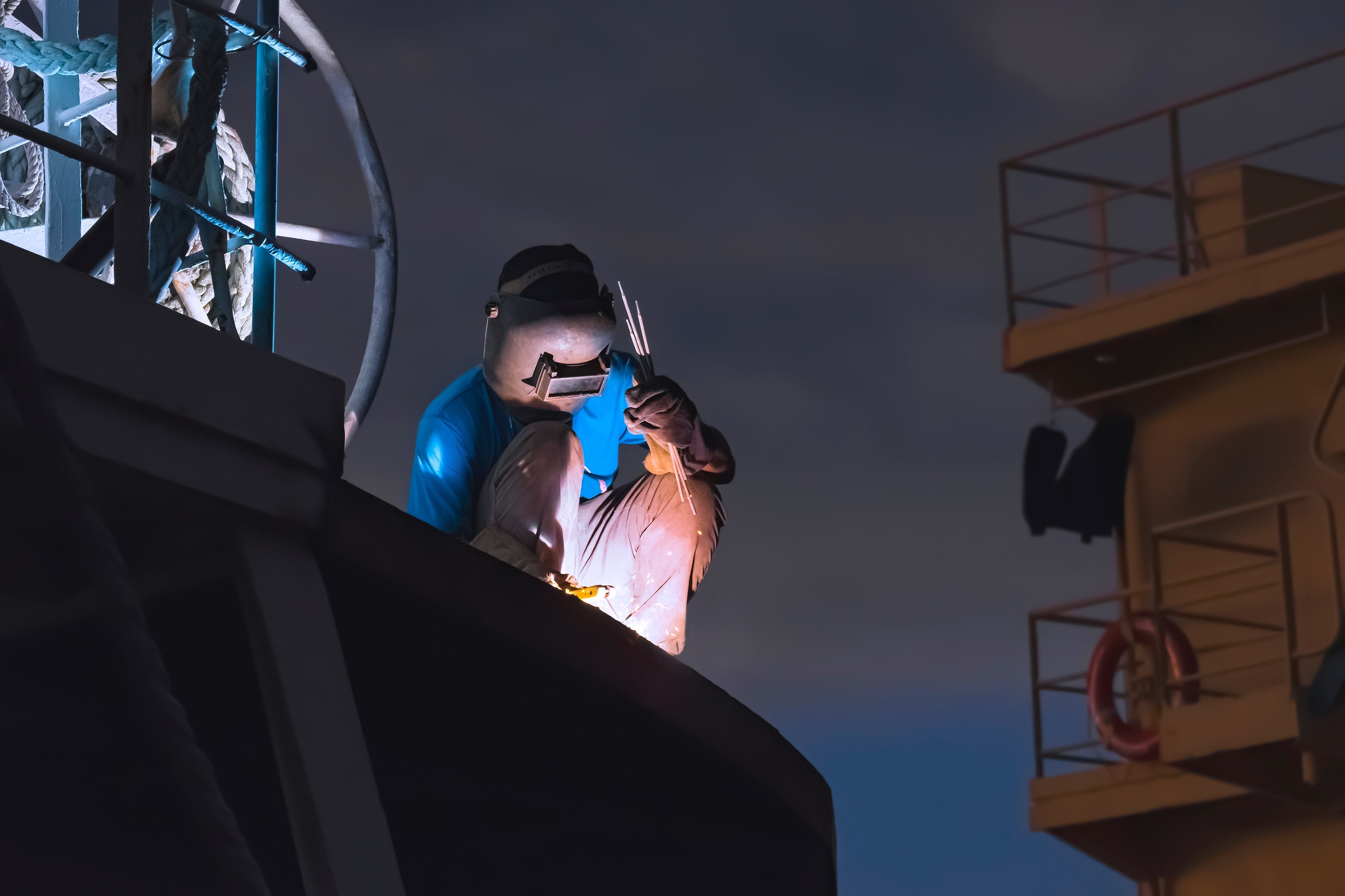 Best practices for shipboard welding